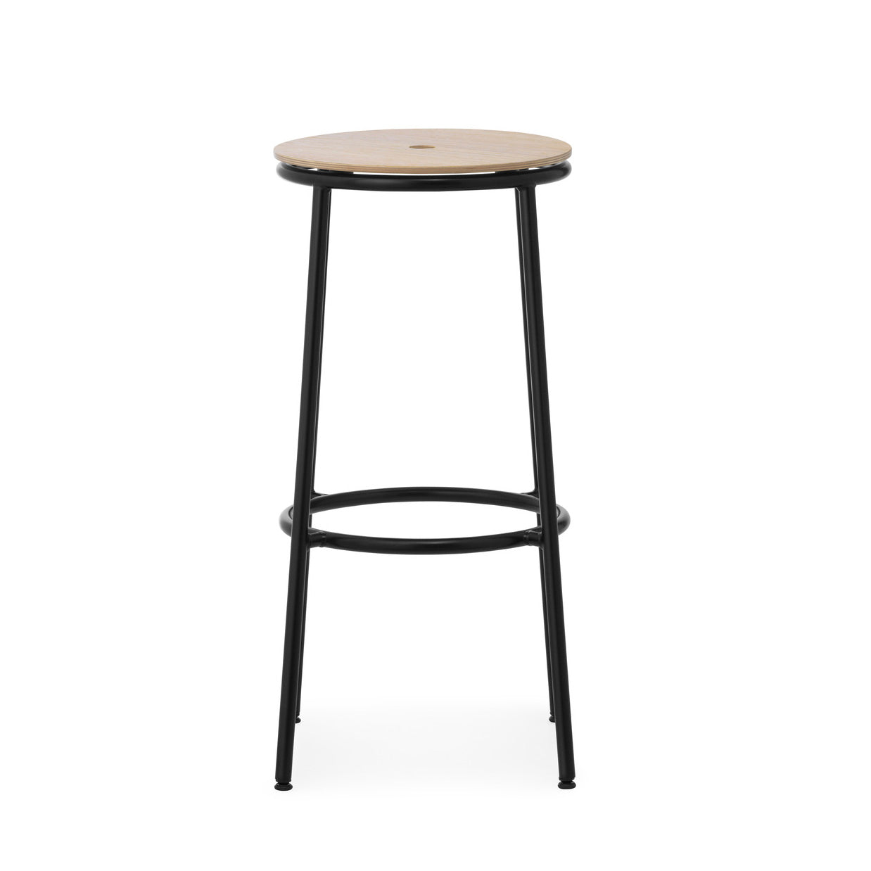 Normann Copenhagen Circa Black Steel Oak Barstool