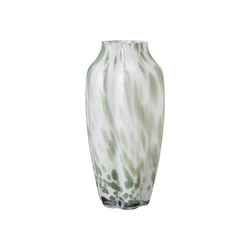 Wikholm Mella High Vase Green/White